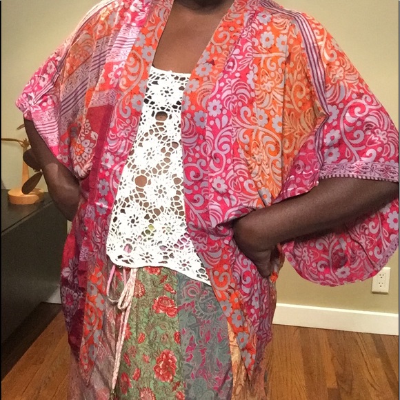 Karma Highway | Tops | Nwt Karma Highway Short Kimono Red | Poshmark